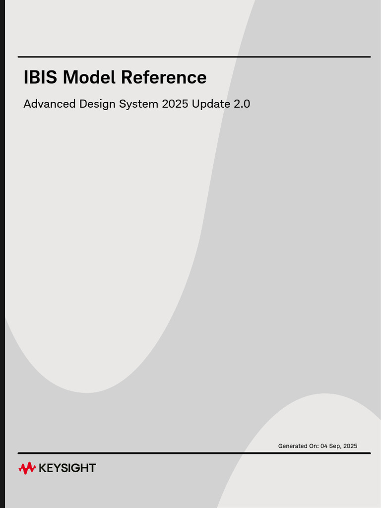IBIS Model Reference Guide 2025 | PDF | Parameter (Computer Programming ...