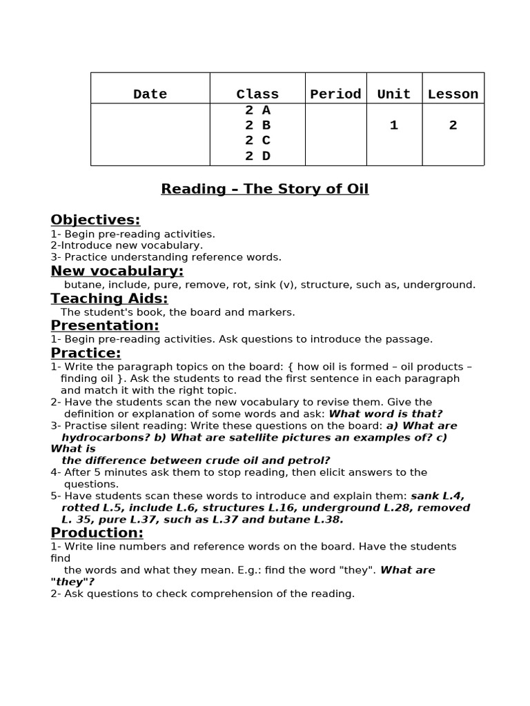 Prep - Lesson 2 | PDF