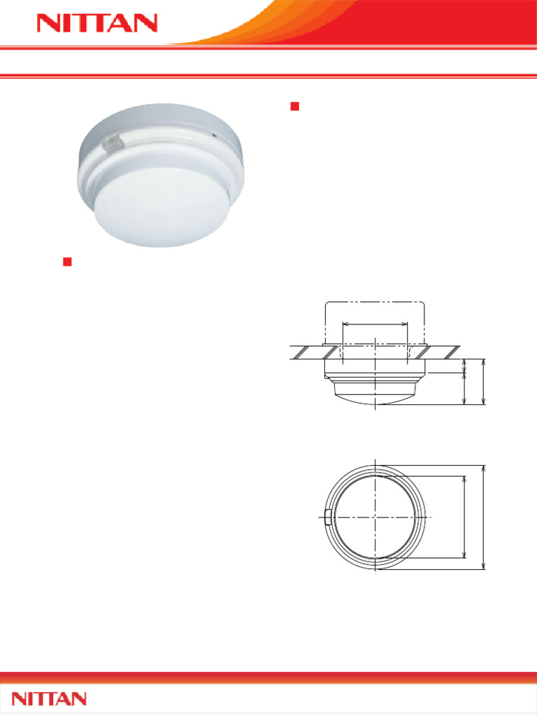 Nittan Heat Detector 2SC-DAT-03 | PDF | Sensor | Electric Power