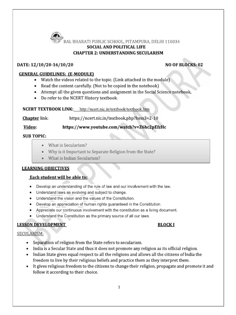 Understanding Secularism | PDF