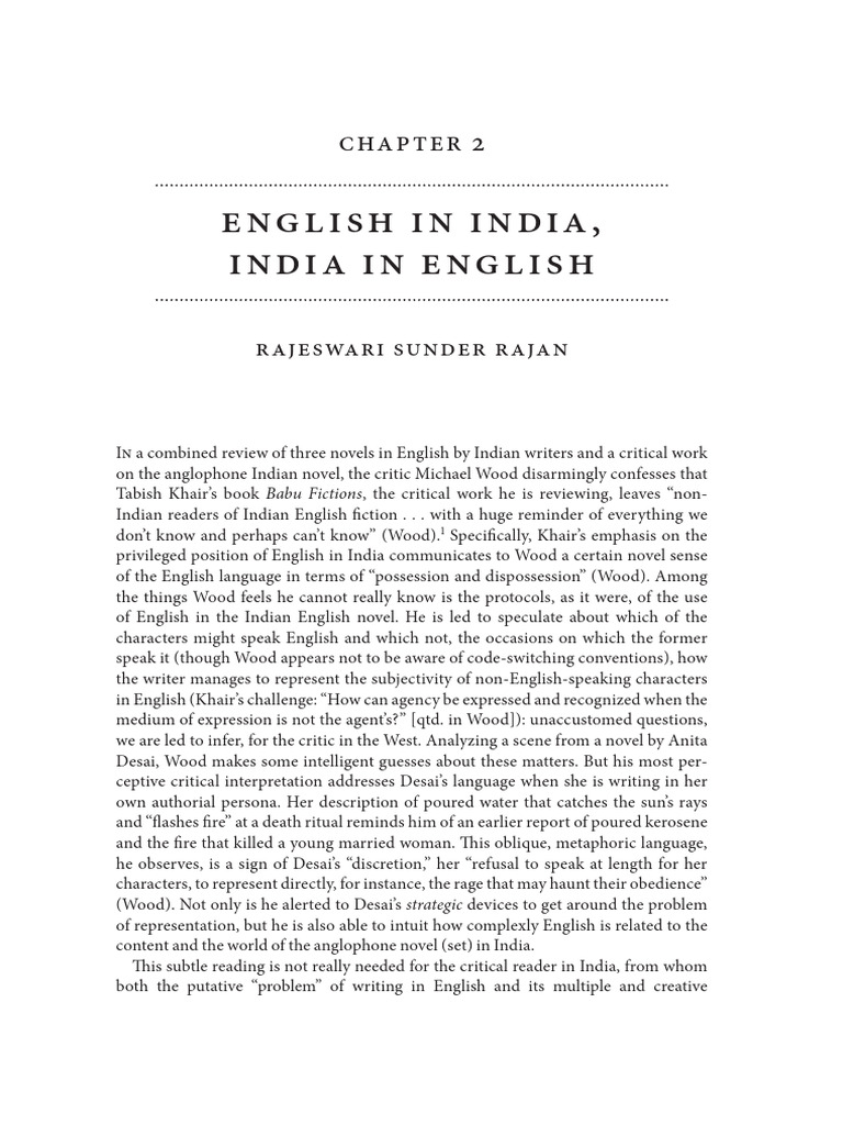 English and Identity in India | PDF | English Language