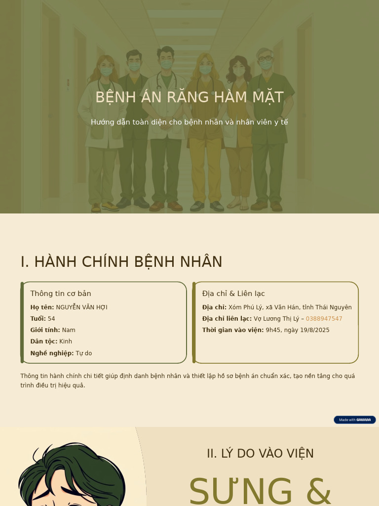 Benh An Rang Ham Mat | PDF