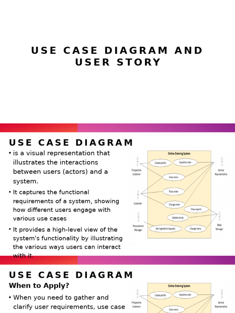 4 Use Case Diagrams and User Stories | PDF | Use Case | System
