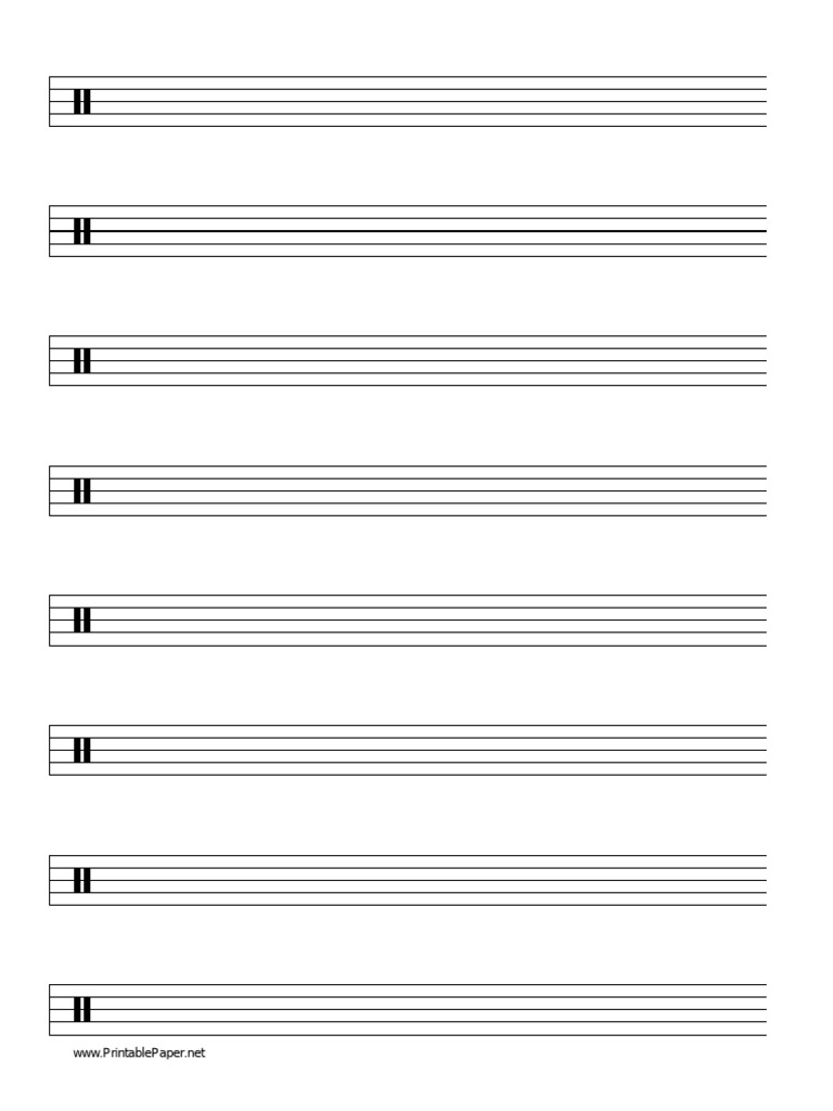 Blank Music Paper | PDF