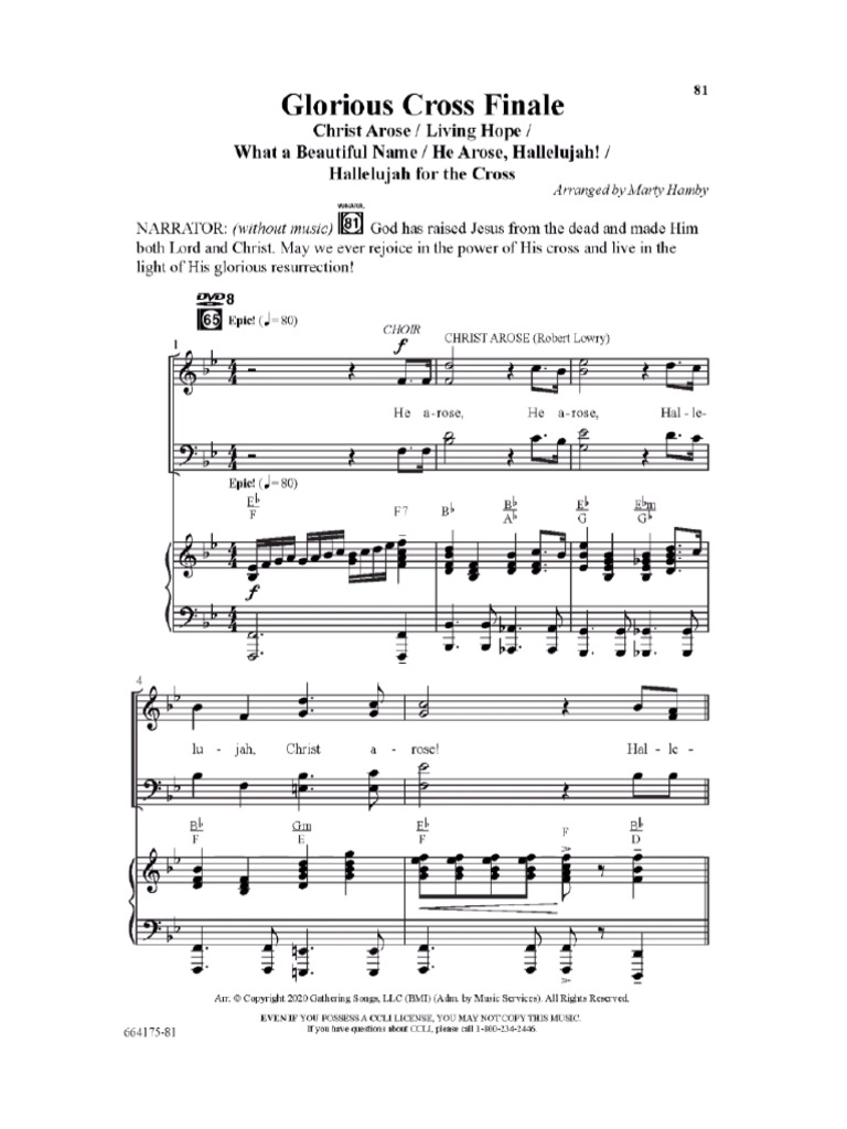 Glorious Cross Finale PYESA | PDF
