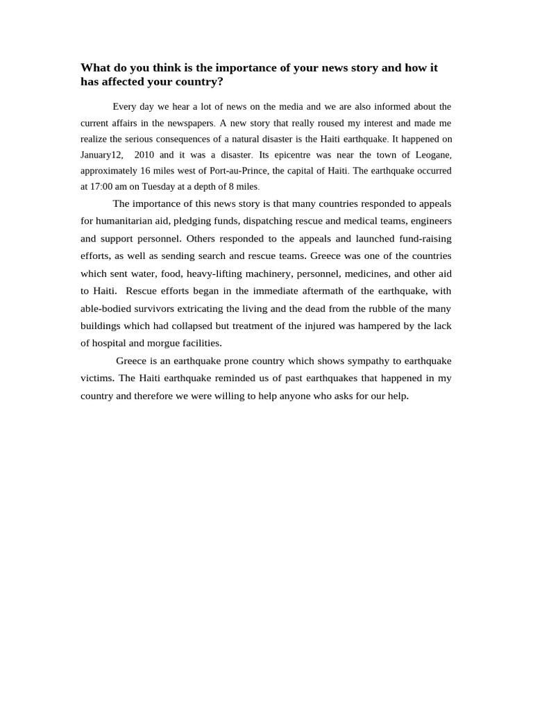 Importance of The Story | PDF