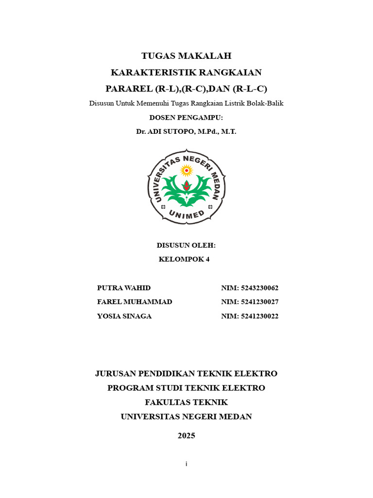 Karakteristik Rangkaian Paralel RLC | PDF