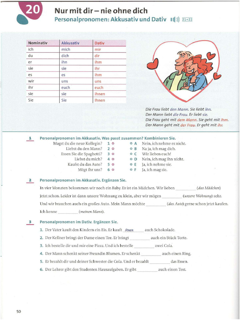 Akk Und Dat Pronomen | PDF