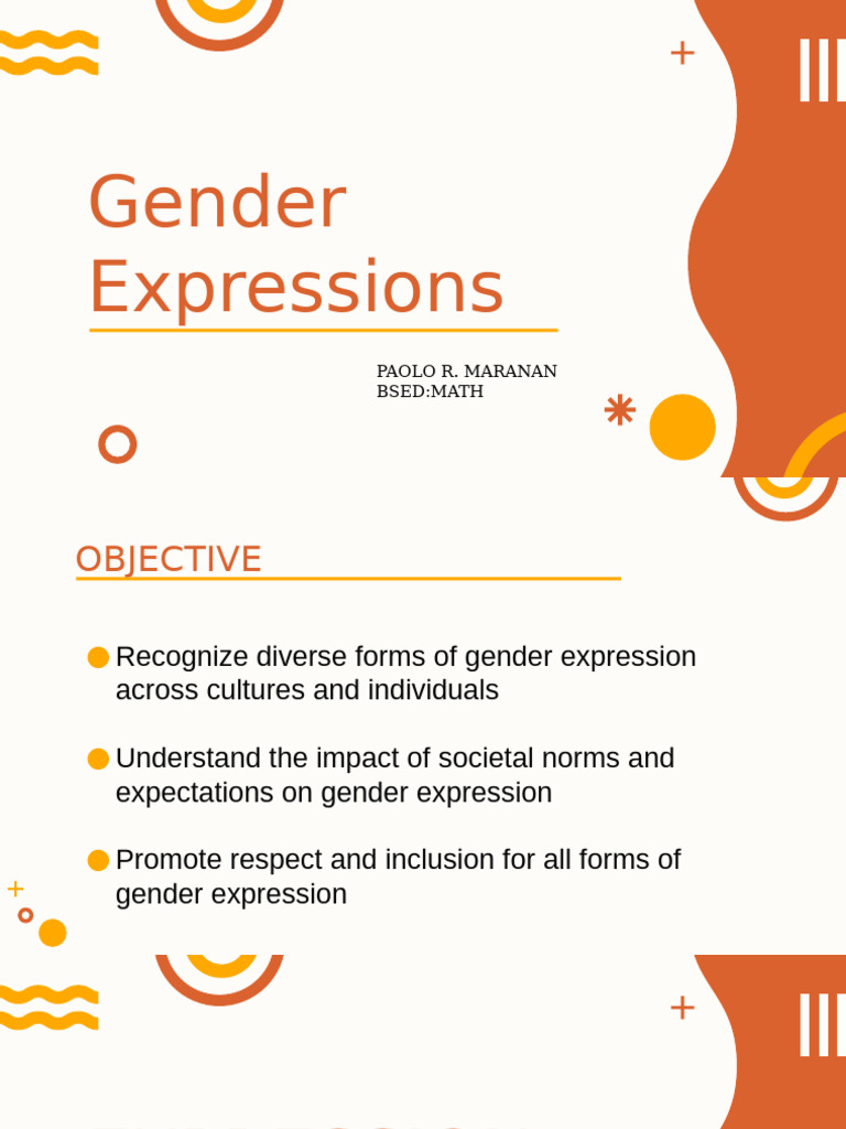 Gender EXpressions | PDF | Gender | Gender Studies