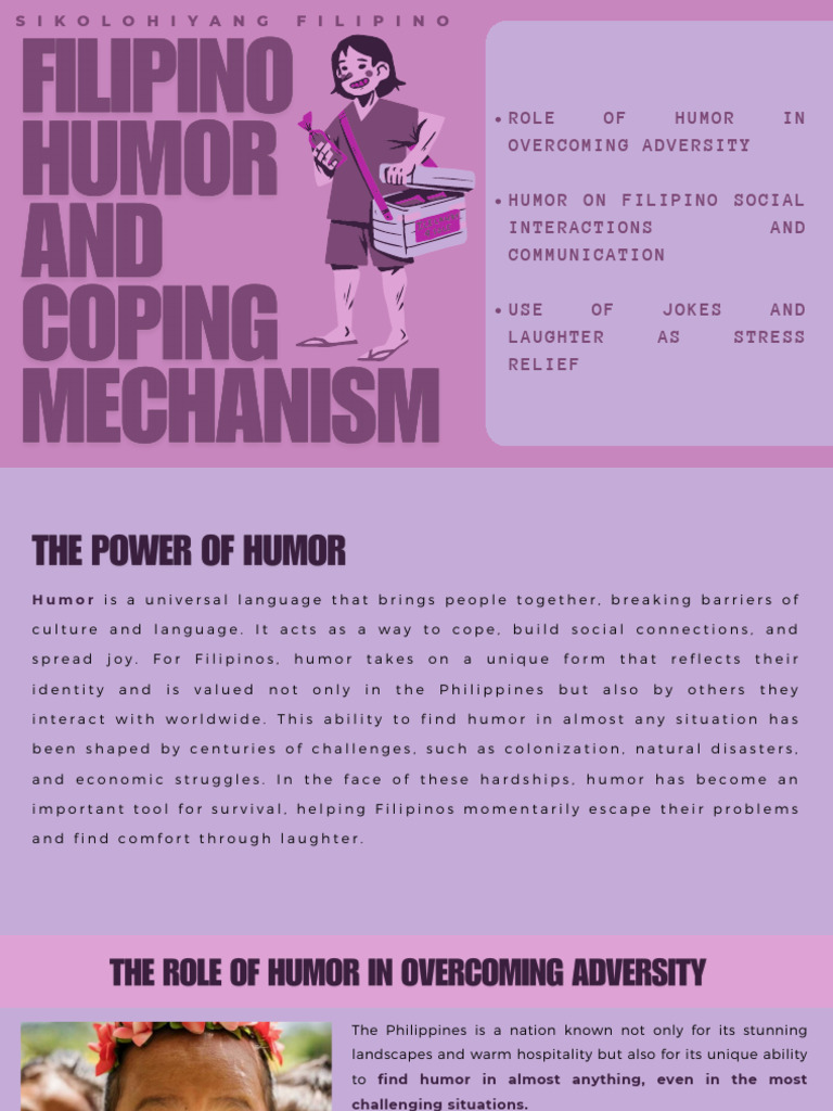 Filipino Humor as a Coping Tool | PDF | Humour | Laughter