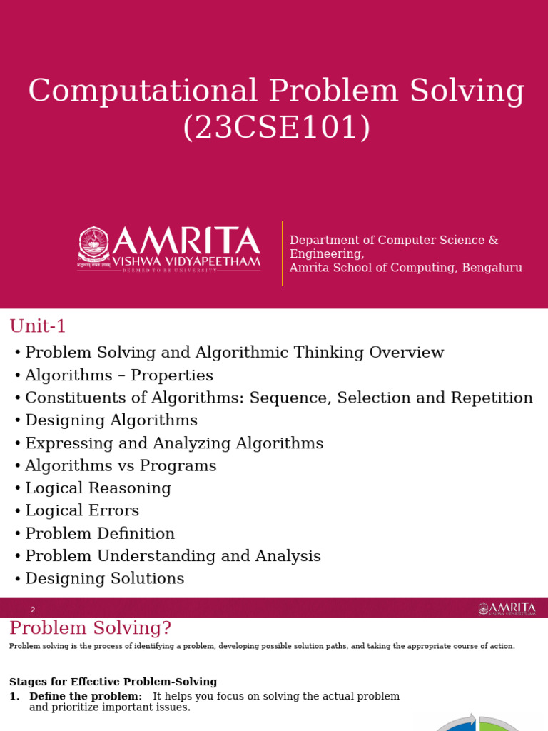 Unit1 Part1 Till Algorithm Design | PDF | Algorithms | Websites