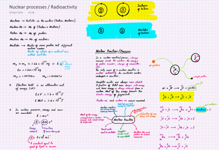 Nuclear Processes Radioactivit-1 | PDF