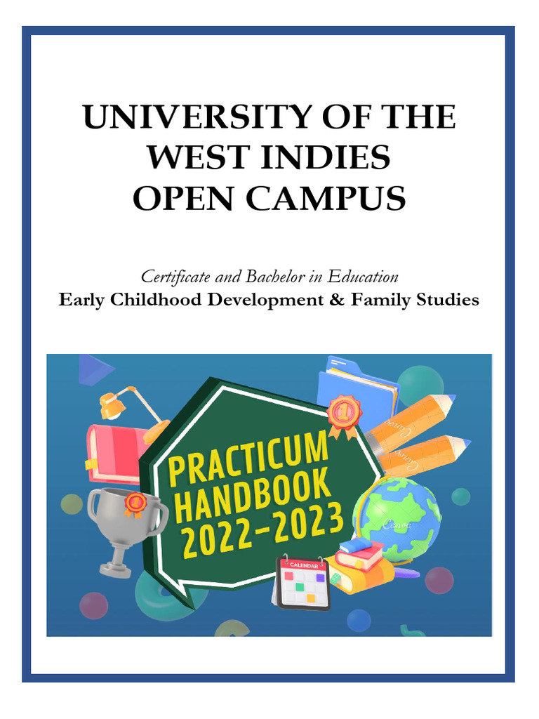 UWIOC Early Childhood Practicum Handbook | PDF | Teachers | Curriculum