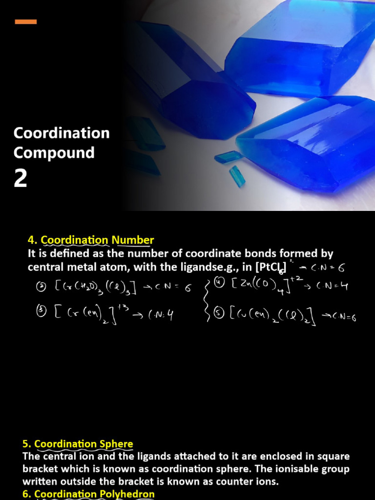 Coordination Compound L2 | PDF