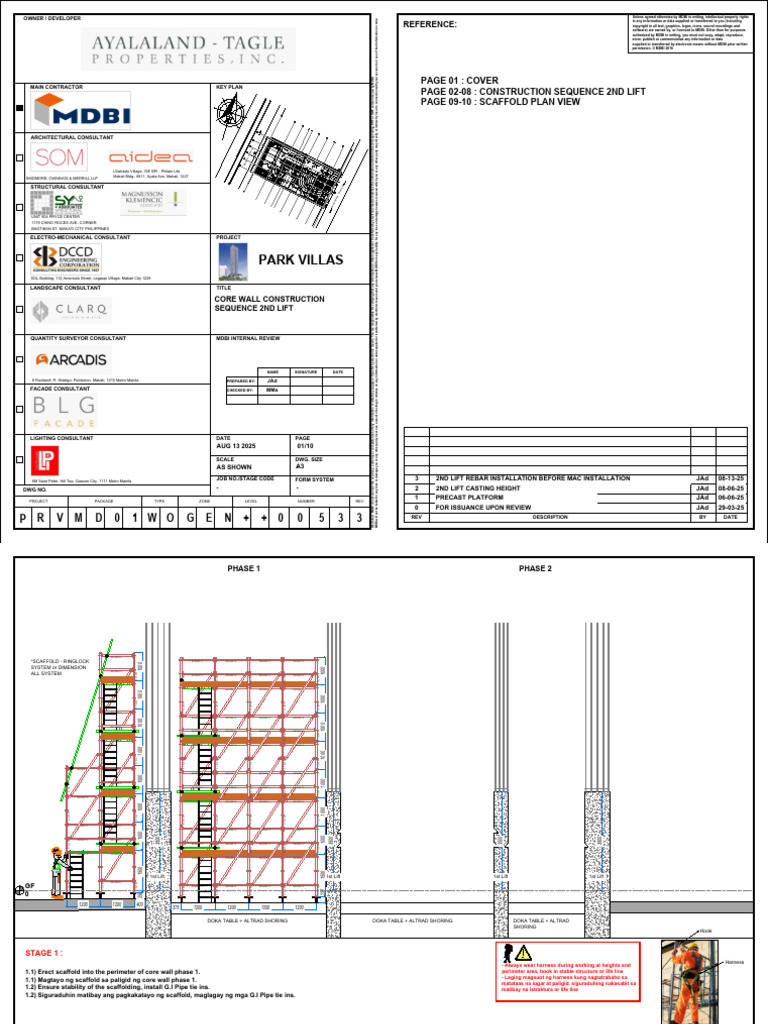 PRV WO 0053-3 - Core Wall Construction Sequence 2nd Lift | PDF | Makati ...
