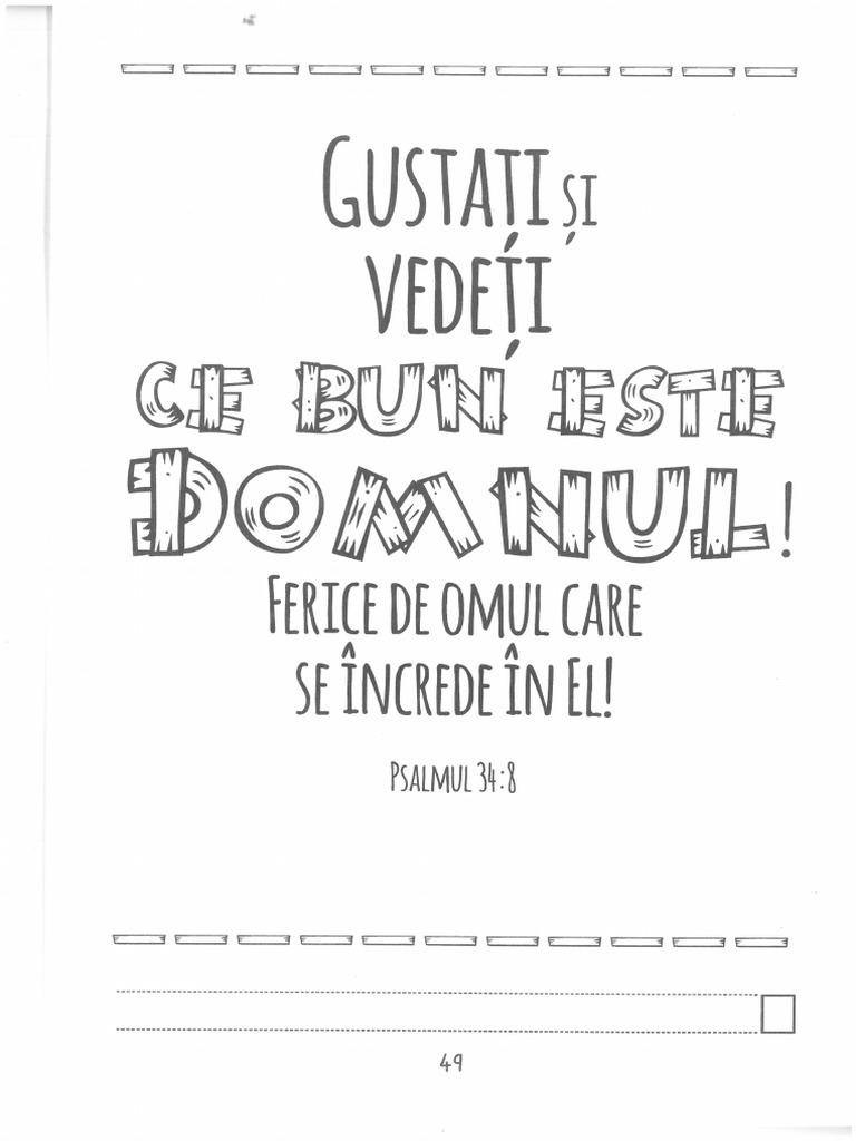 Versete Biblice Carte de Colorat 51 64 | PDF