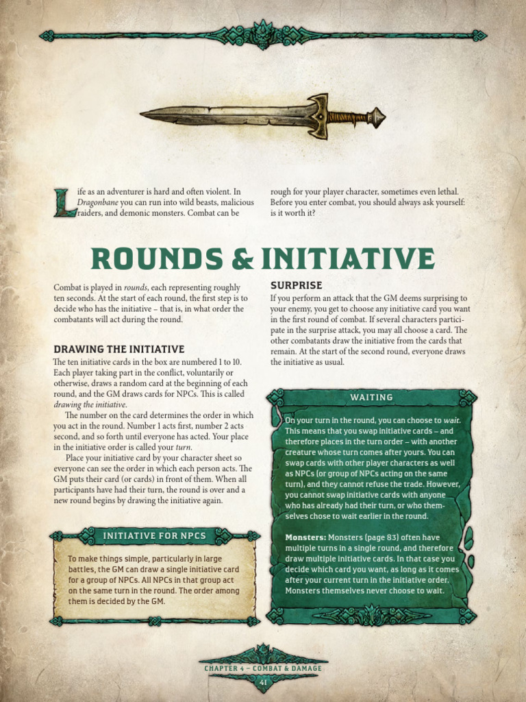 Dragonbane - Rulebook v2!43!57 | PDF | Armour | Ambush