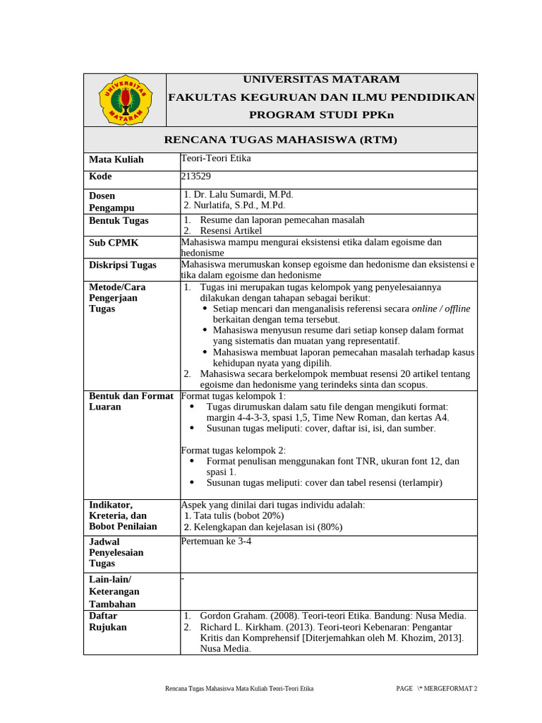 RTM 2 Teori-Teori Etika | PDF