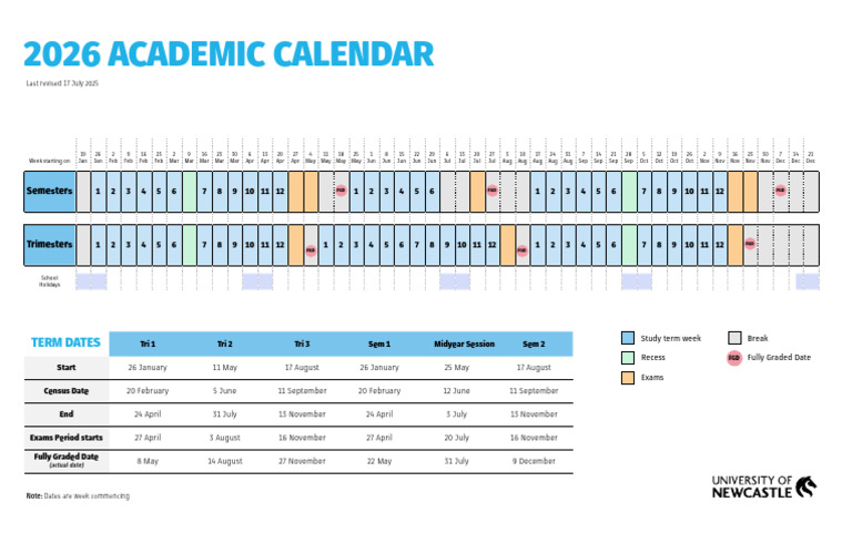 2026 Academic Calendar Overview | PDF | Academic Term | Educational ...