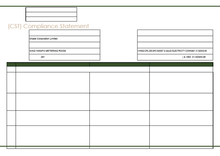 Compliance Stateemnt Form | PDF