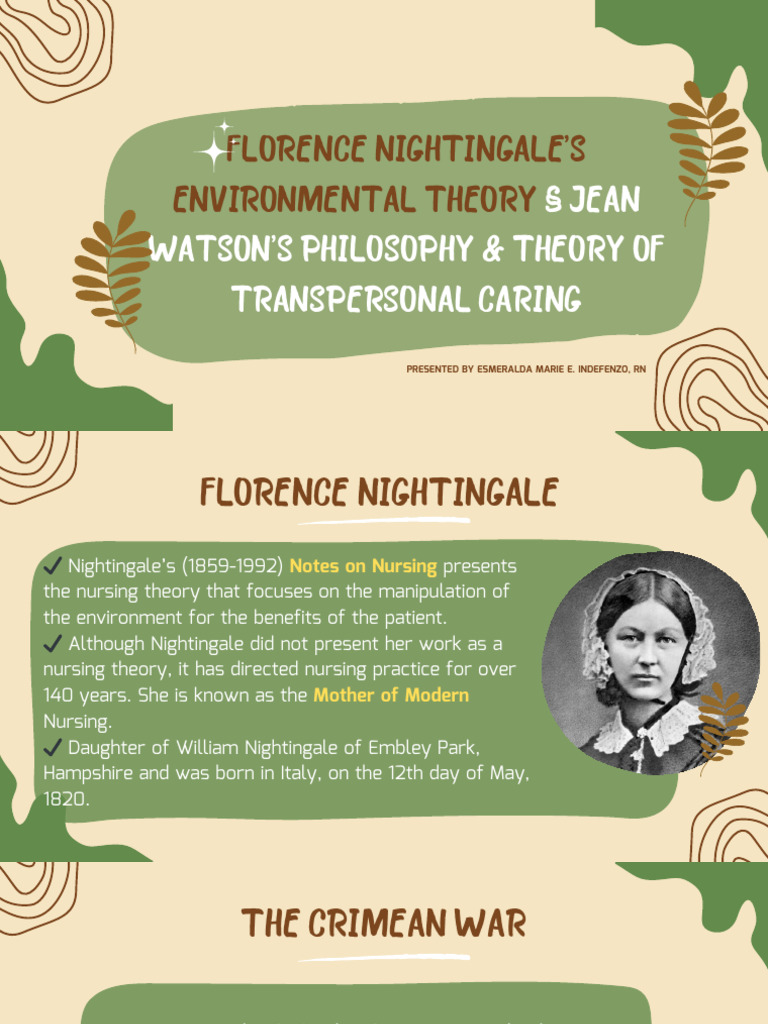 Nightingale and Jean Watson (Lec) | PDF | Nursing | Florence Nightingale