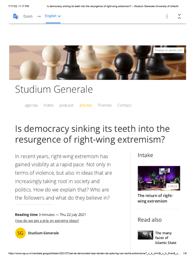 Is Democracy Sinking Its Teeth Into the Resurgence of Right-wing ...