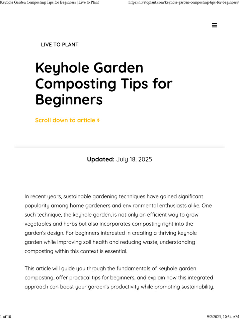 Keyhole Garden Composting | PDF | Compost | Environmental Design