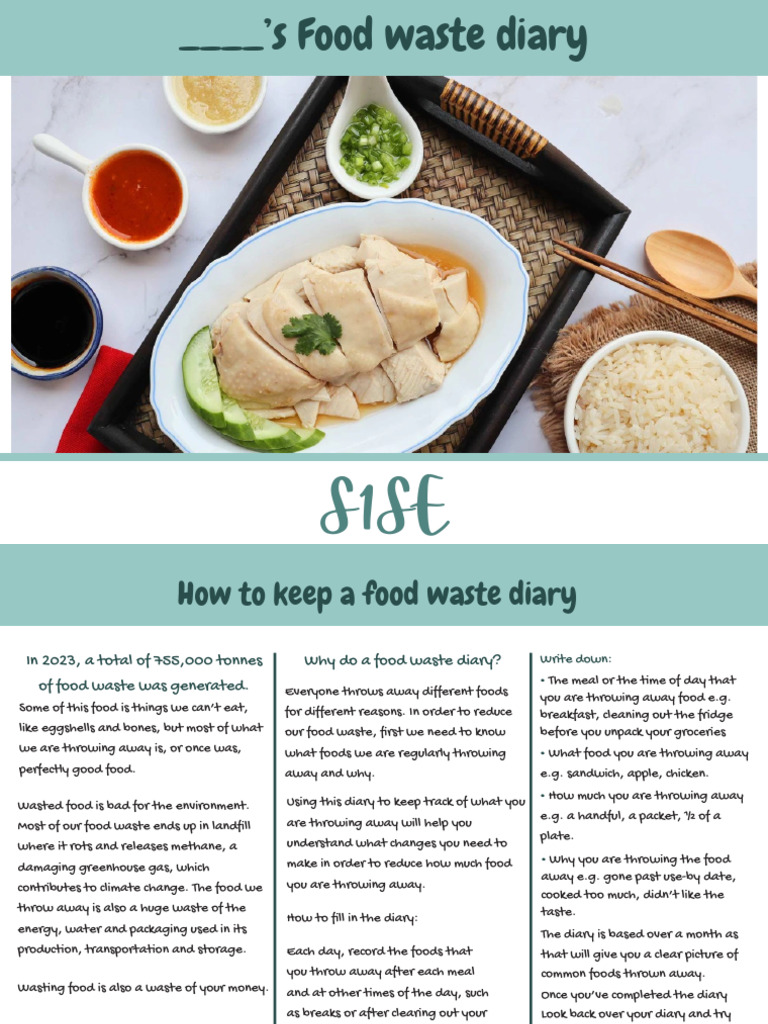 1SE's Food Waste Diary | PDF | Waste | Environmental Issues