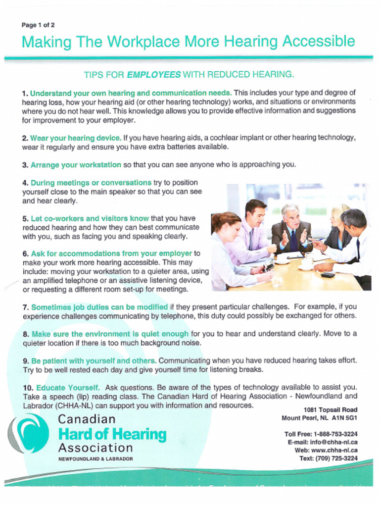 Workplace Handout (Scanned) | PDF