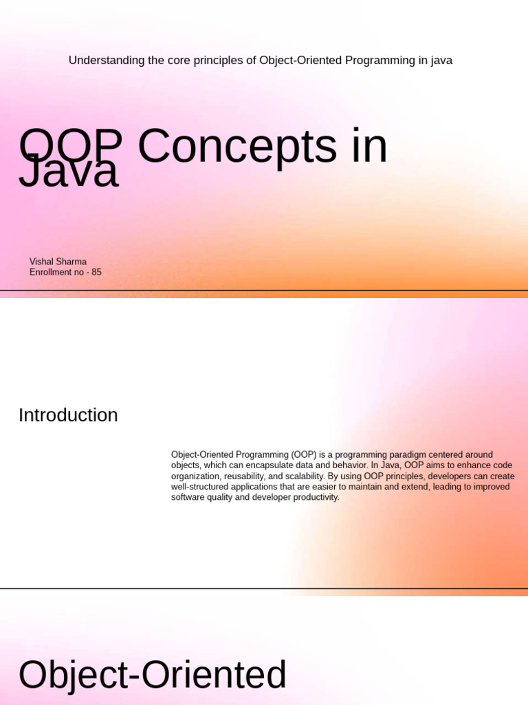OOP Concepts in Java (1) .PDF - 20250810 - 202351 - 0000 | PDF | Object Oriented Programming ...