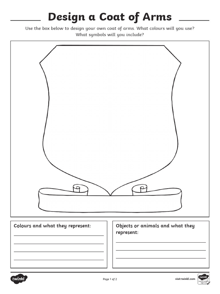t Tp 1677572265 Design a Coat of Arms Worksheet Ver 2 | PDF