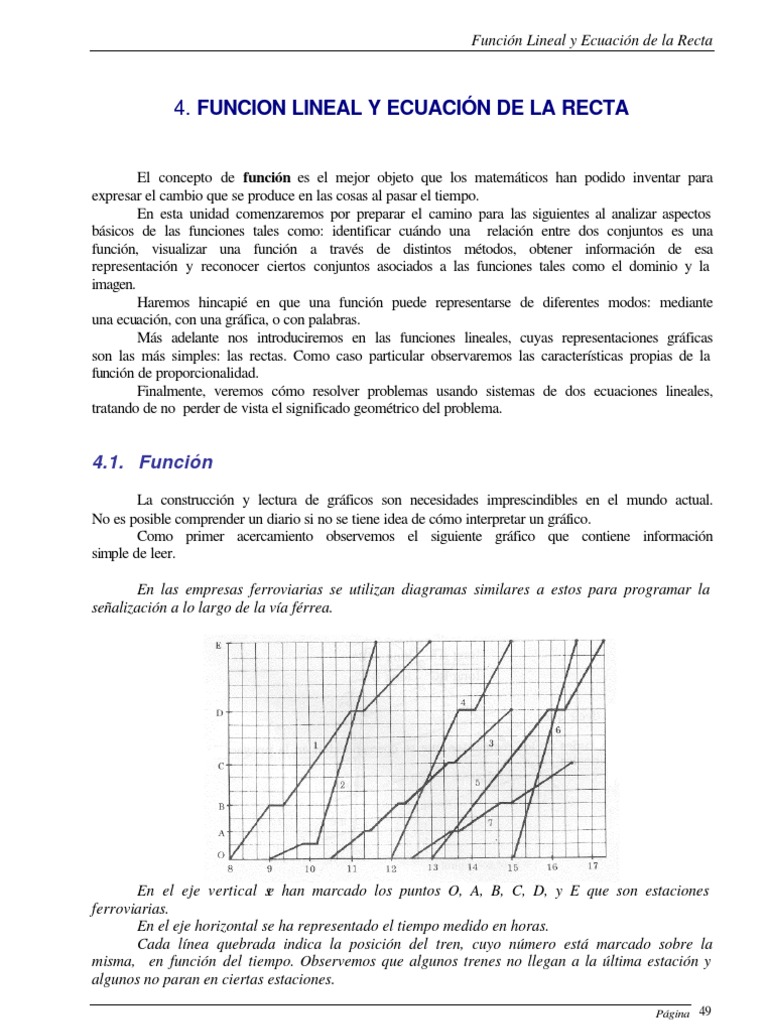 Función Lineal: Definición y Ejemplos | PDF | Business