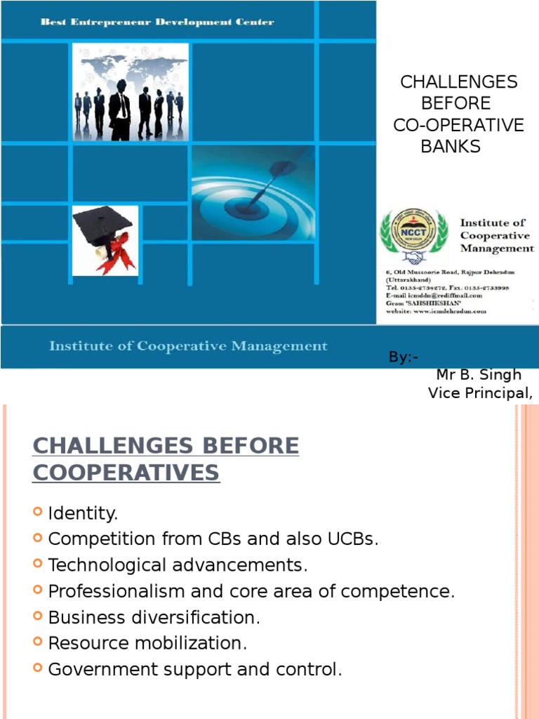 Challenges Before Co-Operative Banks | PDF | Cooperative | Banks