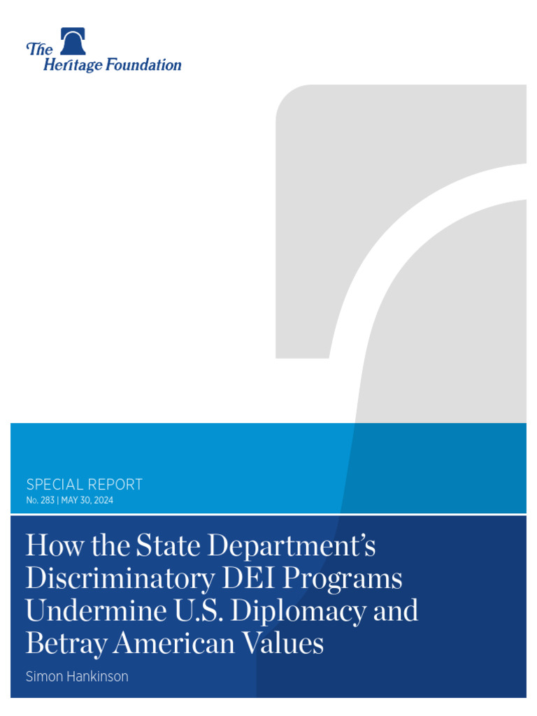 SR283 State Dept DEI Programs | PDF | Race And Ethnicity In The United ...
