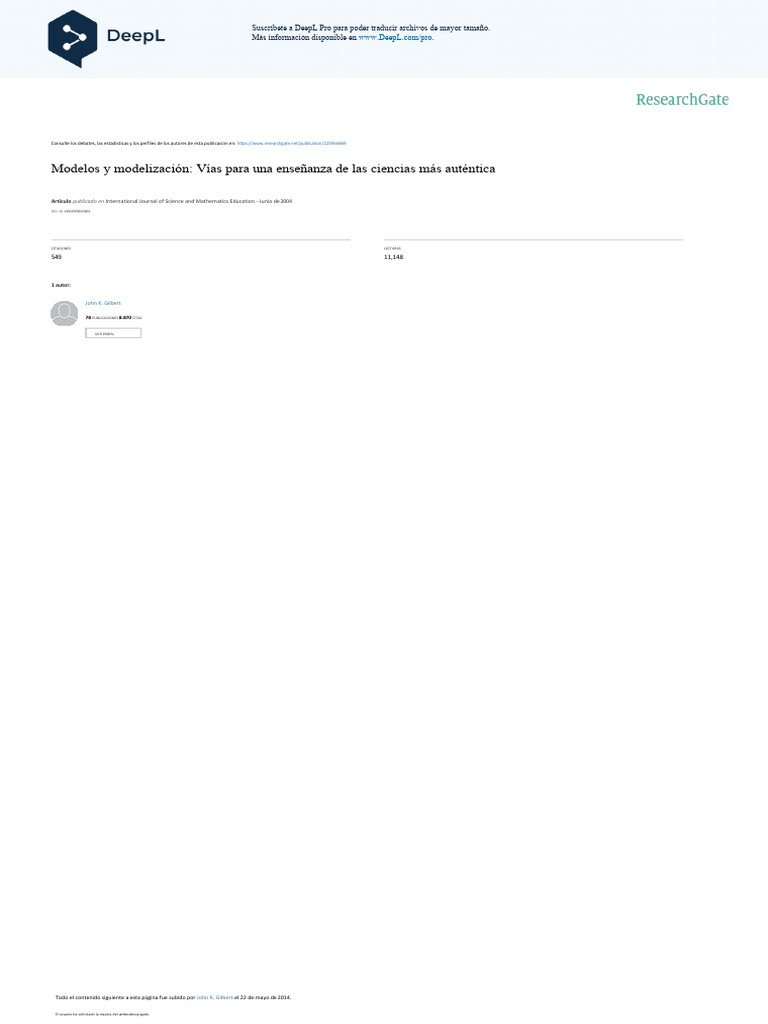 Modelos y Modelizacion Vias Para Una Enseñanza | PDF | Plan de estudios ...
