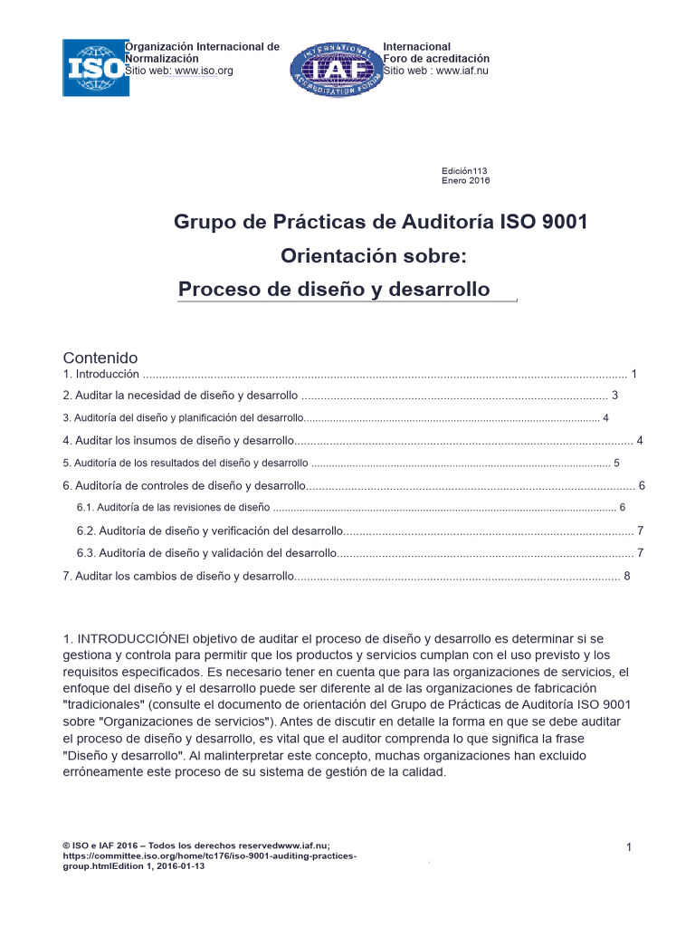 ISO-TC 176-TF - APG-Design&Development | PDF | Diseño | Organización ...