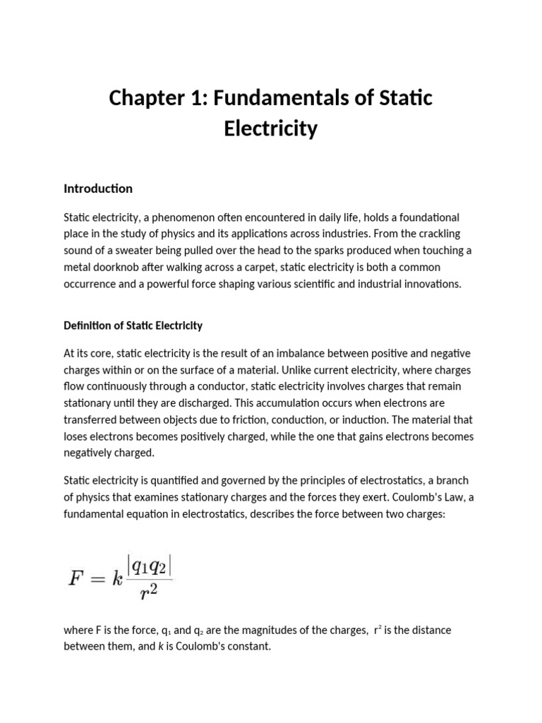 Full Book Statics | PDF | Electric Charge | Electrostatic Discharge