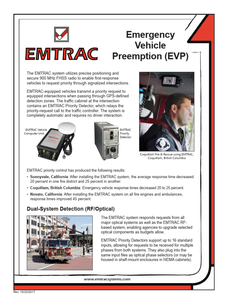 EMTRAC System for Emergency Vehicle Priority | PDF | Computing ...