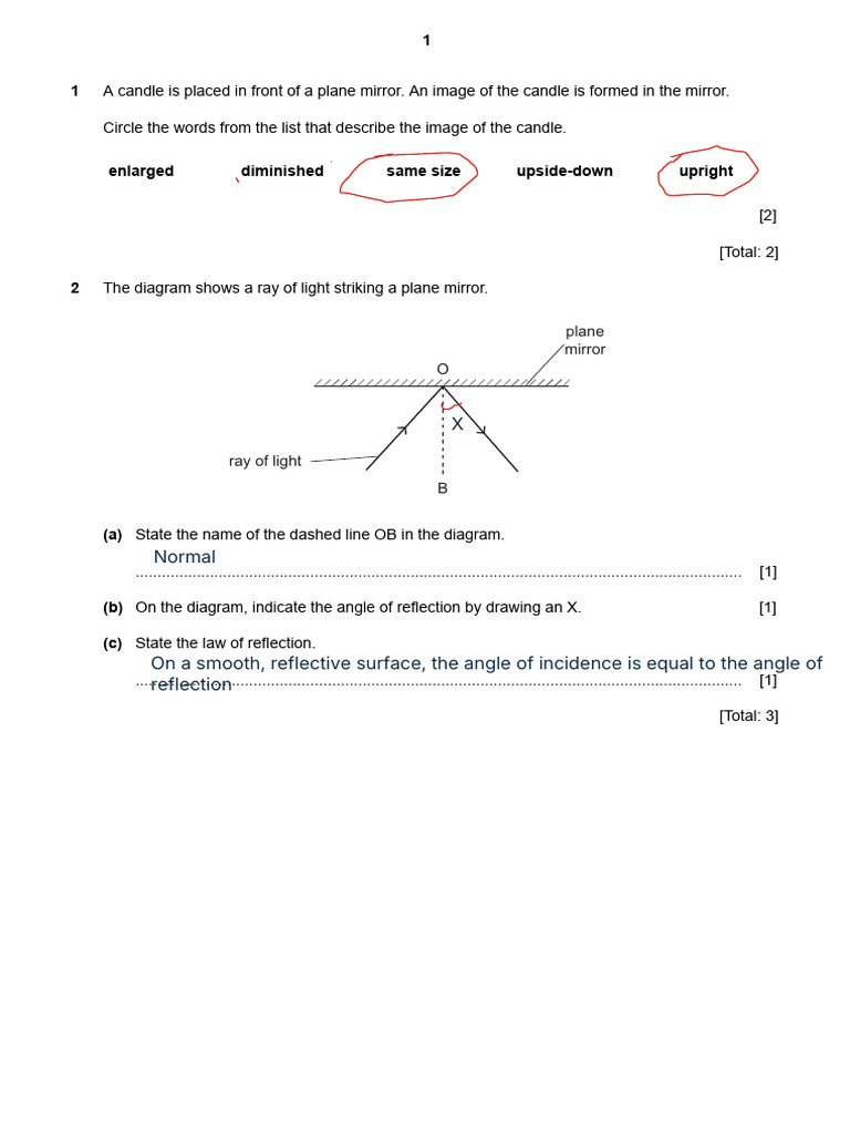 Reflection and Refraction | PDF | Refraction | Reflection (Physics)