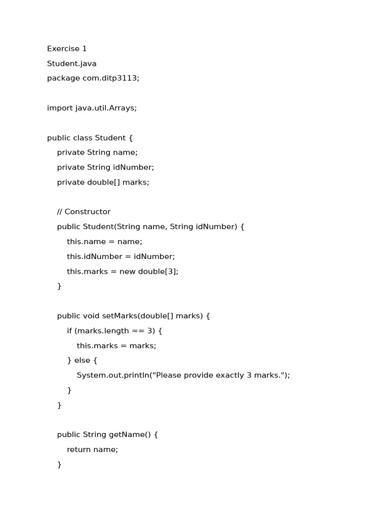 Exercise 1 | PDF
