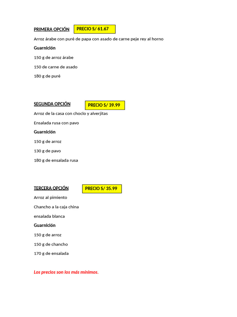 Primera Opción | PDF