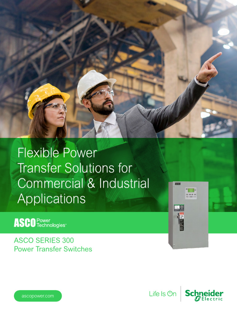 ASCO 300 Series Power Transfer Solutions | PDF | Switch | Relay