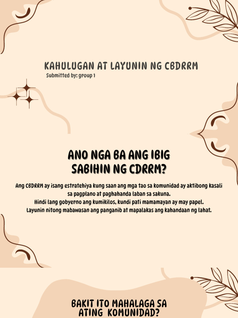 Cream and Dark Brown Aesthetic Abstract Corner Project Presentation ...