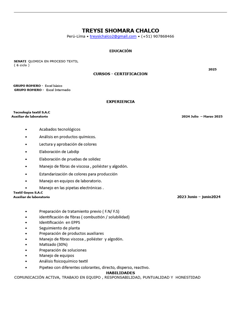 Treysi Chalco | PDF