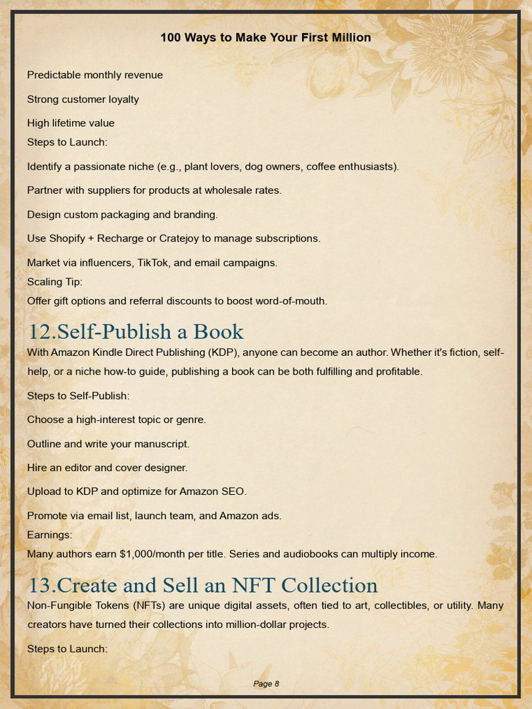 Floral Text Overlay Page 8 | PDF