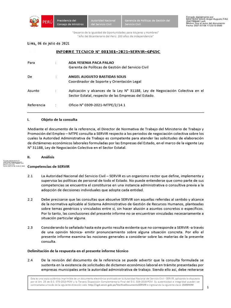 It - 1301-2021-Servir-Gpgsc Okok | PDF | Business | Administración Pública