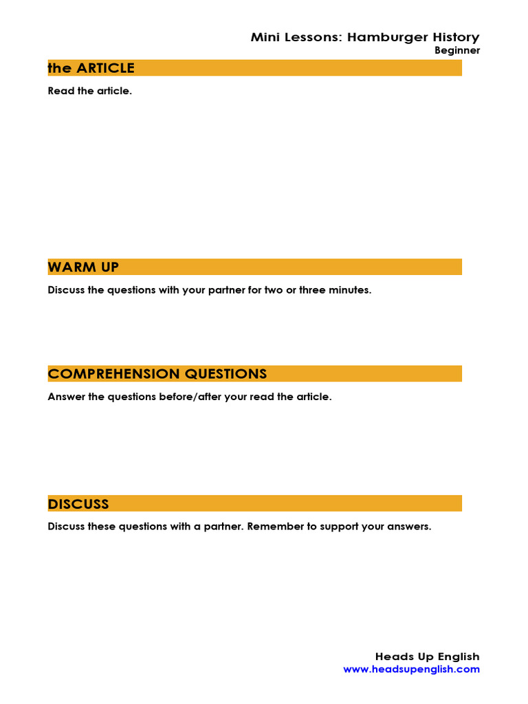 Hamburger History Beg | PDF