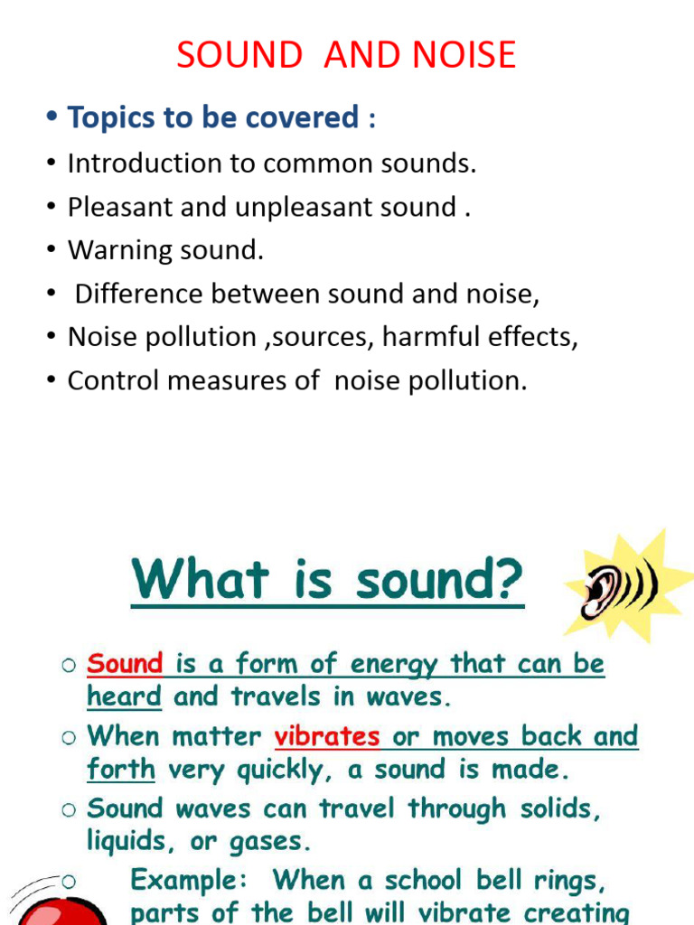 Understanding Sound and Noise Pollution | PDF | Sound | Noise