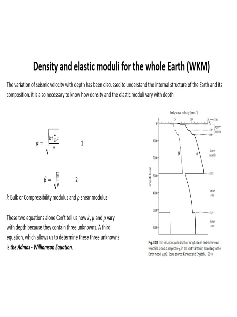 Density and Elastic Moduli | PDF | Elasticity (Physics) | Density