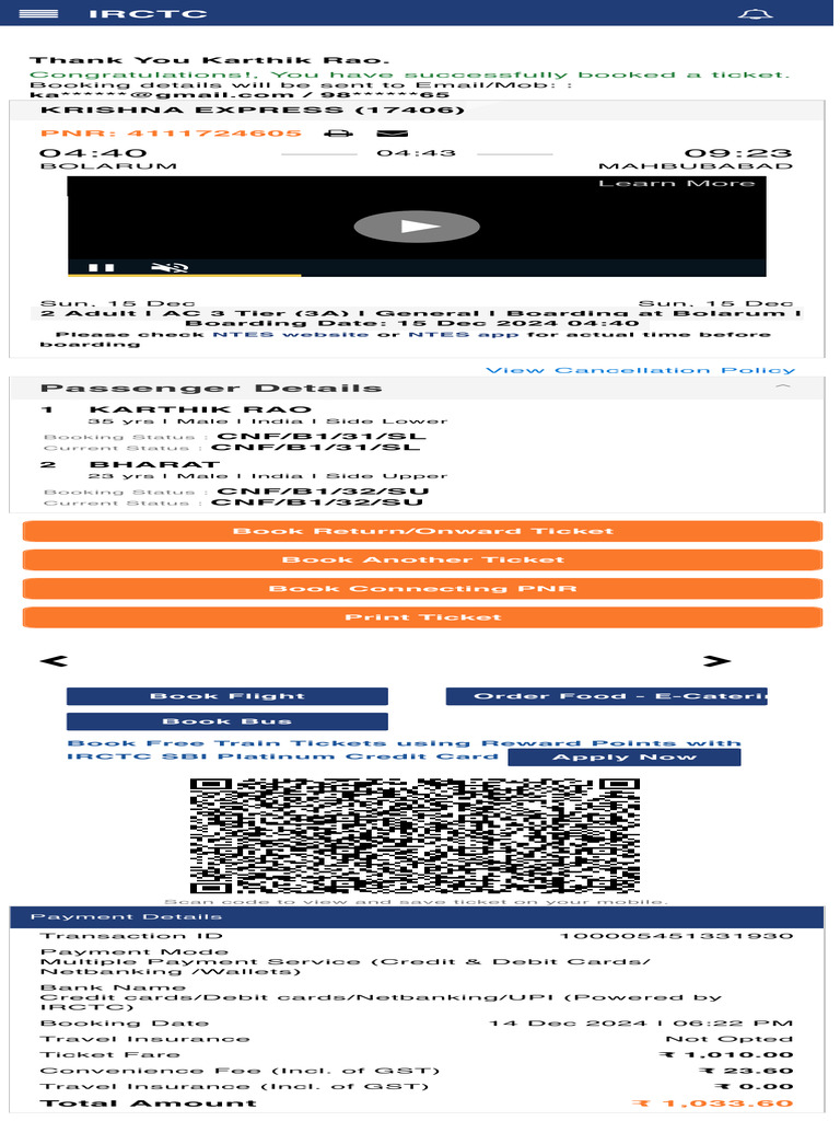IRCTC Next Generation ETicketing System 4 | PDF